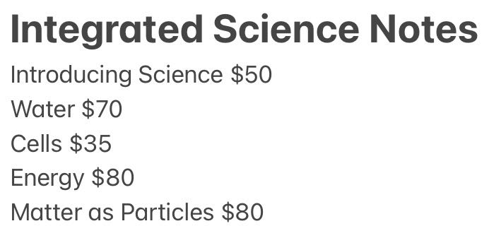 Form 1 Integrated Science Notes (PDF), 興趣及遊戲, 書本 & 文具, 教科書 - Carousell