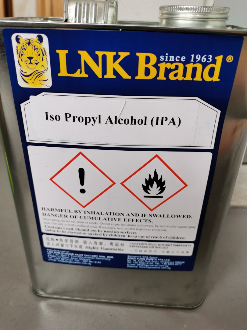 Isopropyl Alcohol (IPA) 99% (~4 Litre), Furniture & Home Living ...