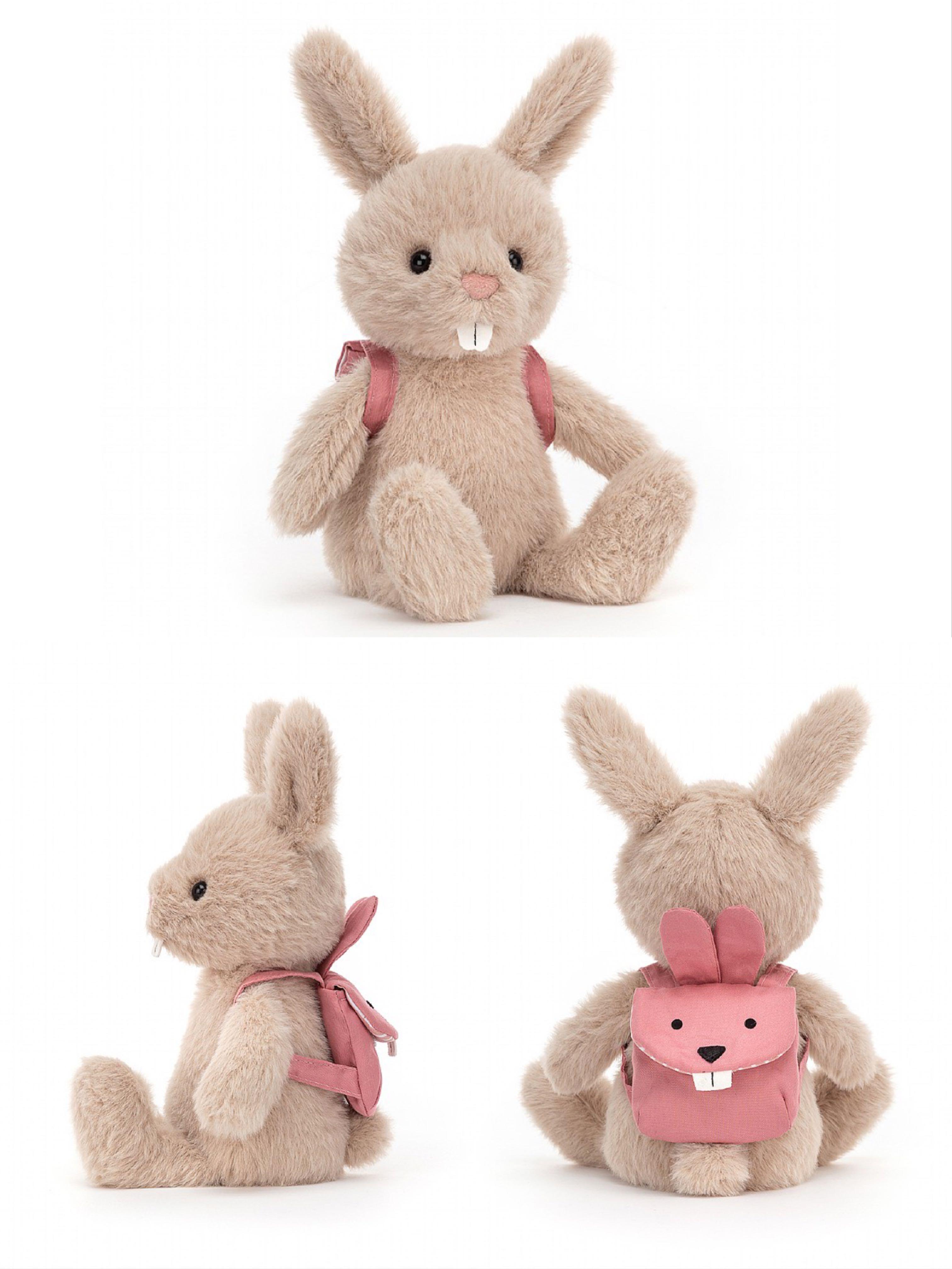 [Ready Stock] Jellycat Backpack Elephant, Dino, Bunny, Unicorn, Puppy ...