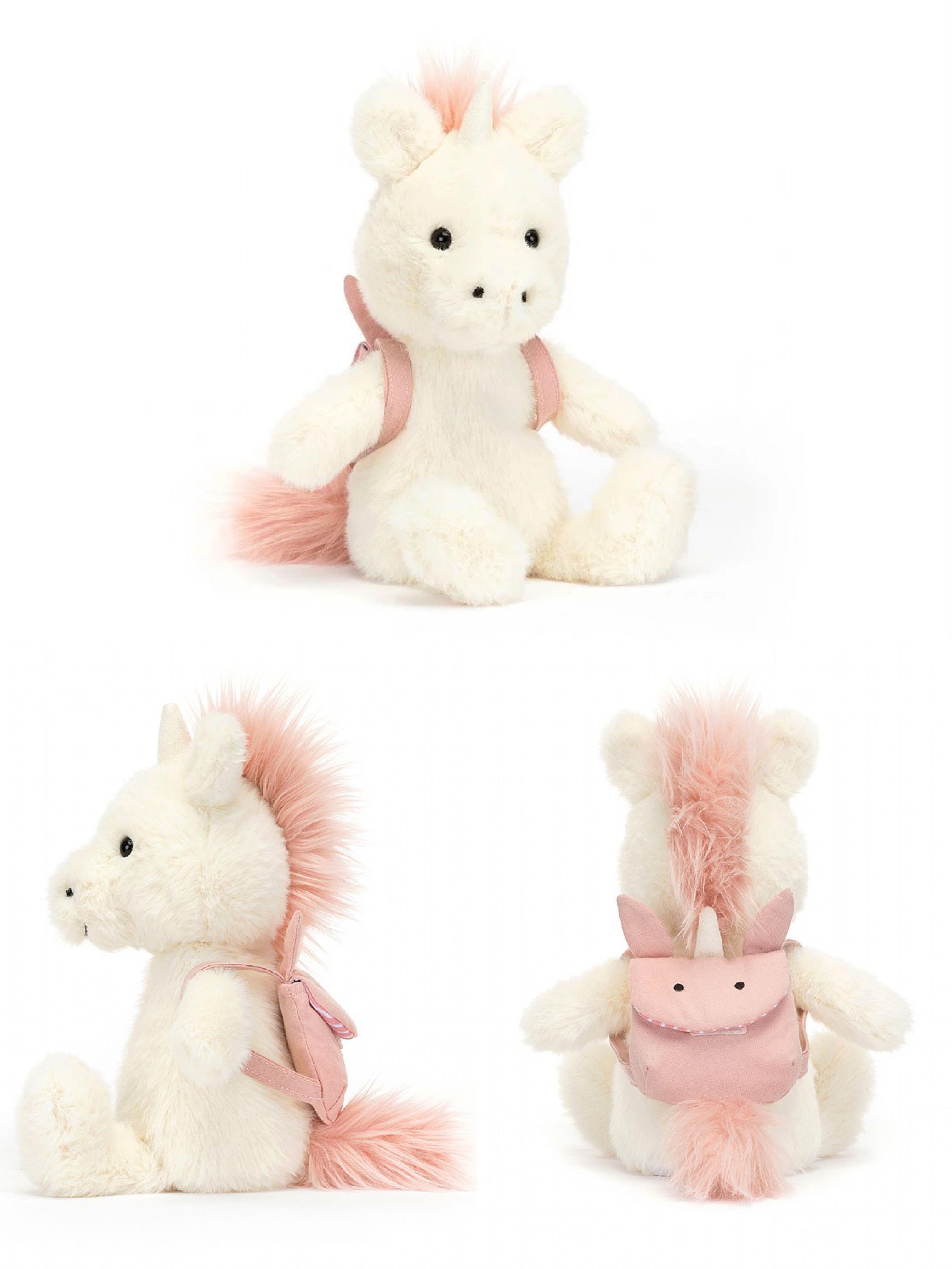 [Ready Stock] Jellycat Backpack Elephant, Dino, Bunny, Unicorn, Puppy ...
