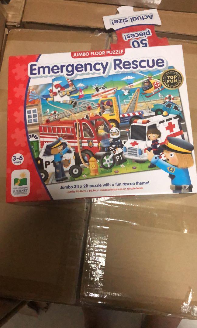 Jumbo floor puzzle - Emergency Rescue, Hobbies & Toys, Toys & Games on ...