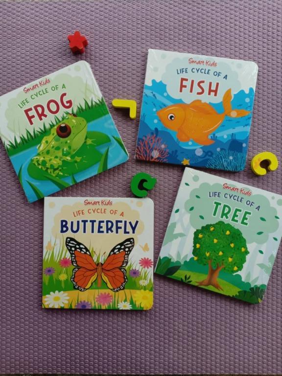 Life Cycle Board Books Set of 4 Life Cycle of a Frog, Fish, Butterfly ...