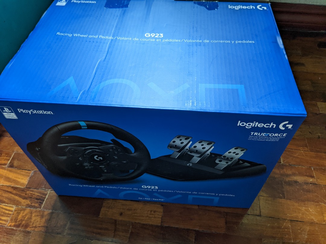 Logitech G923 Racewheel and pedals, Video Gaming, Gaming Accessories ...