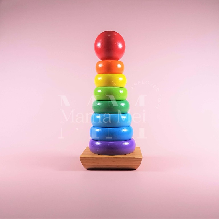 Melissa & Doug Rainbow Stacker, Hobbies & Toys, Toys & Games on Carousell