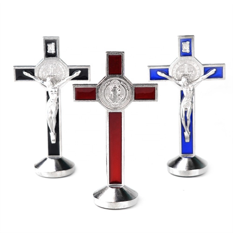 Mini Crucifix Stand, Saint Benedict Model, Everything Else on Carousell