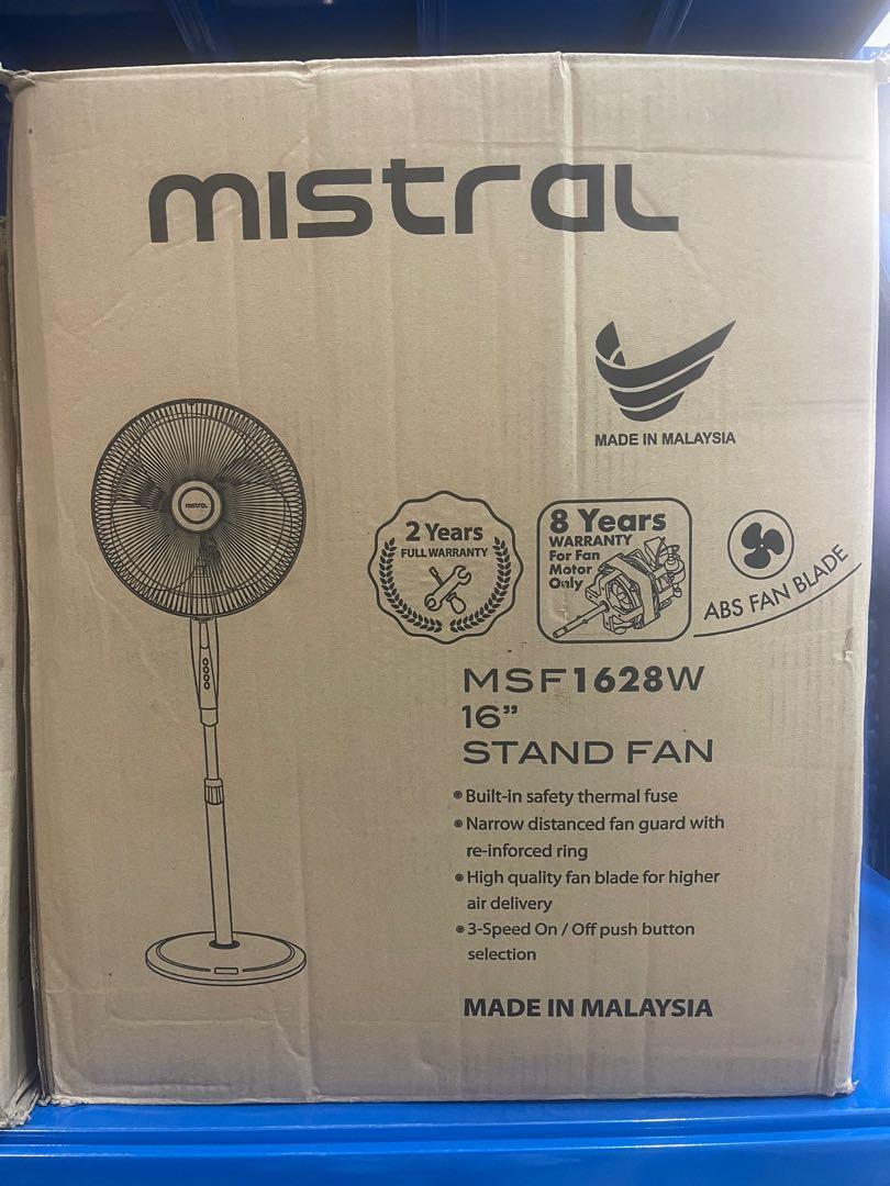 MISTRAL STAND FAN MAF1628 (new), Furniture & Home Living, Lighting ...