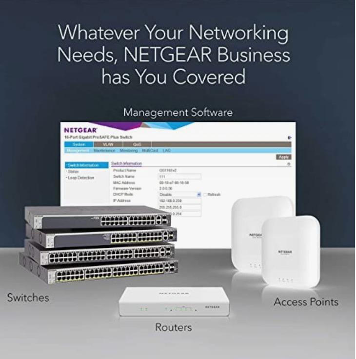 NETGEAR 10-Port 10G Multi-Gigabit Smart Switch (MS510TX), Computers ...