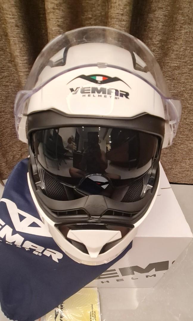 New Vemar Sharkie Modular helmet (L size), Motorcycles, Motorcycle ...