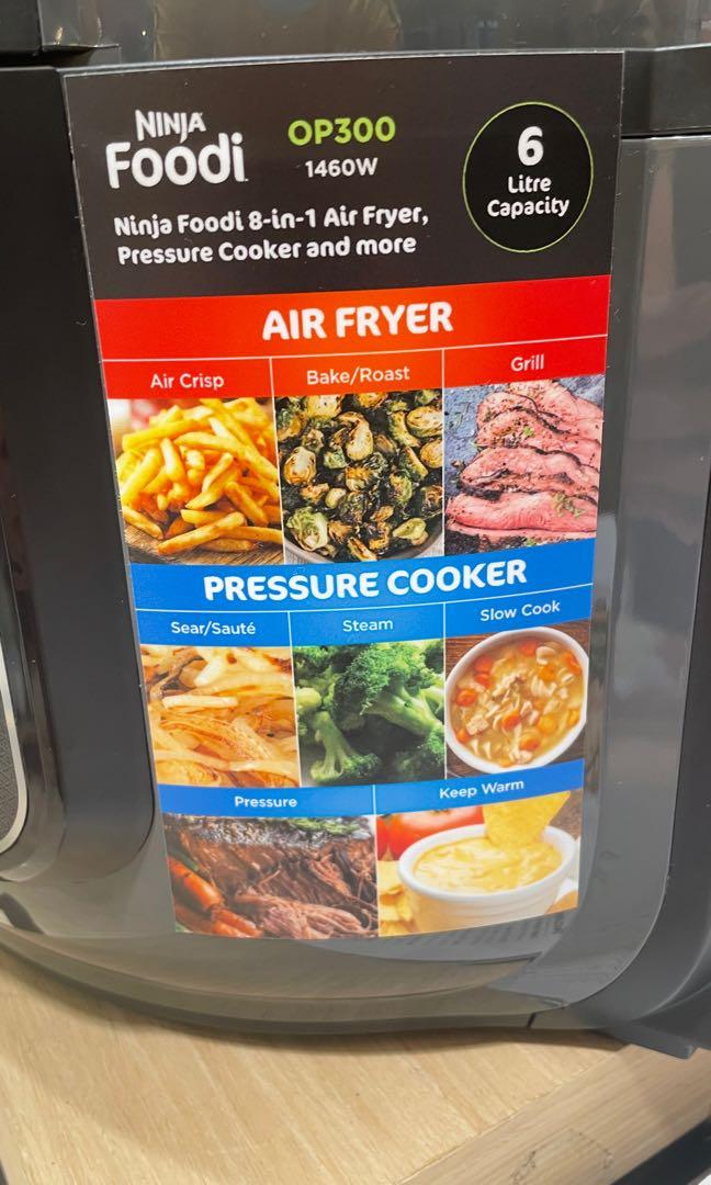 Ninja Foodi 8-in-1 cooker OP300 (6 LTR), TV & Home Appliances, Kitchen ...