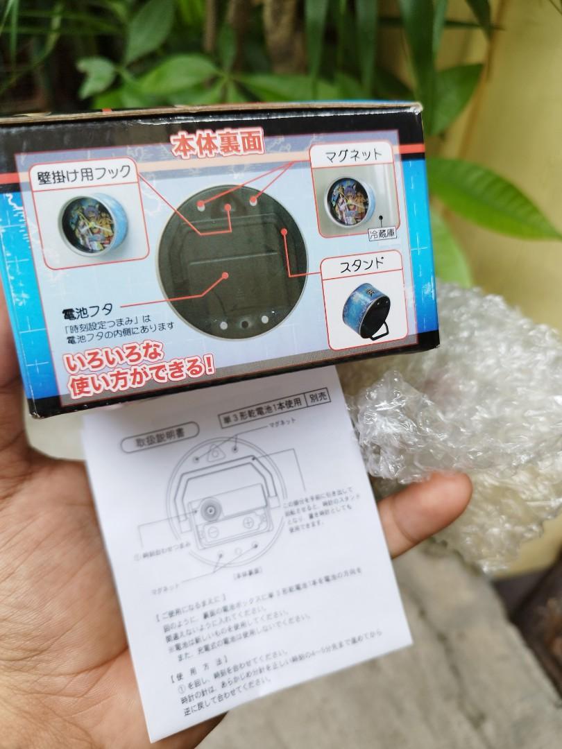 One piece Can Clock with box and manual | Made in japan Gold sticker ...