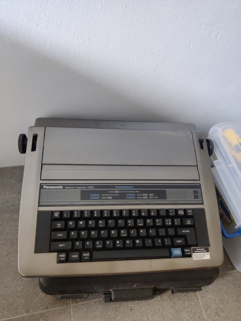 Panasonic Electronic Typewriter (Antique), Computers & Tech, Office ...