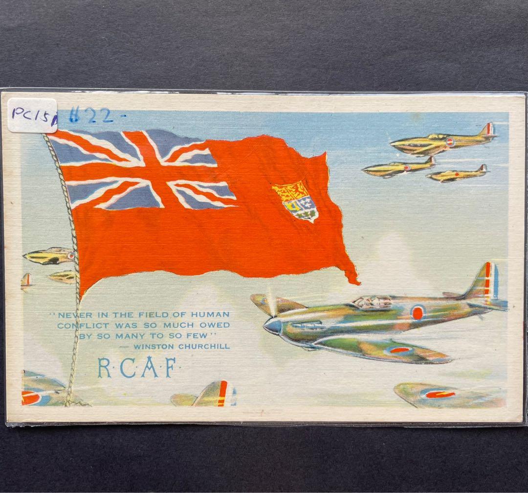 PC151 - British Commonwealth Canada - Old RCAF Aircrafts & Flag - Mint ...