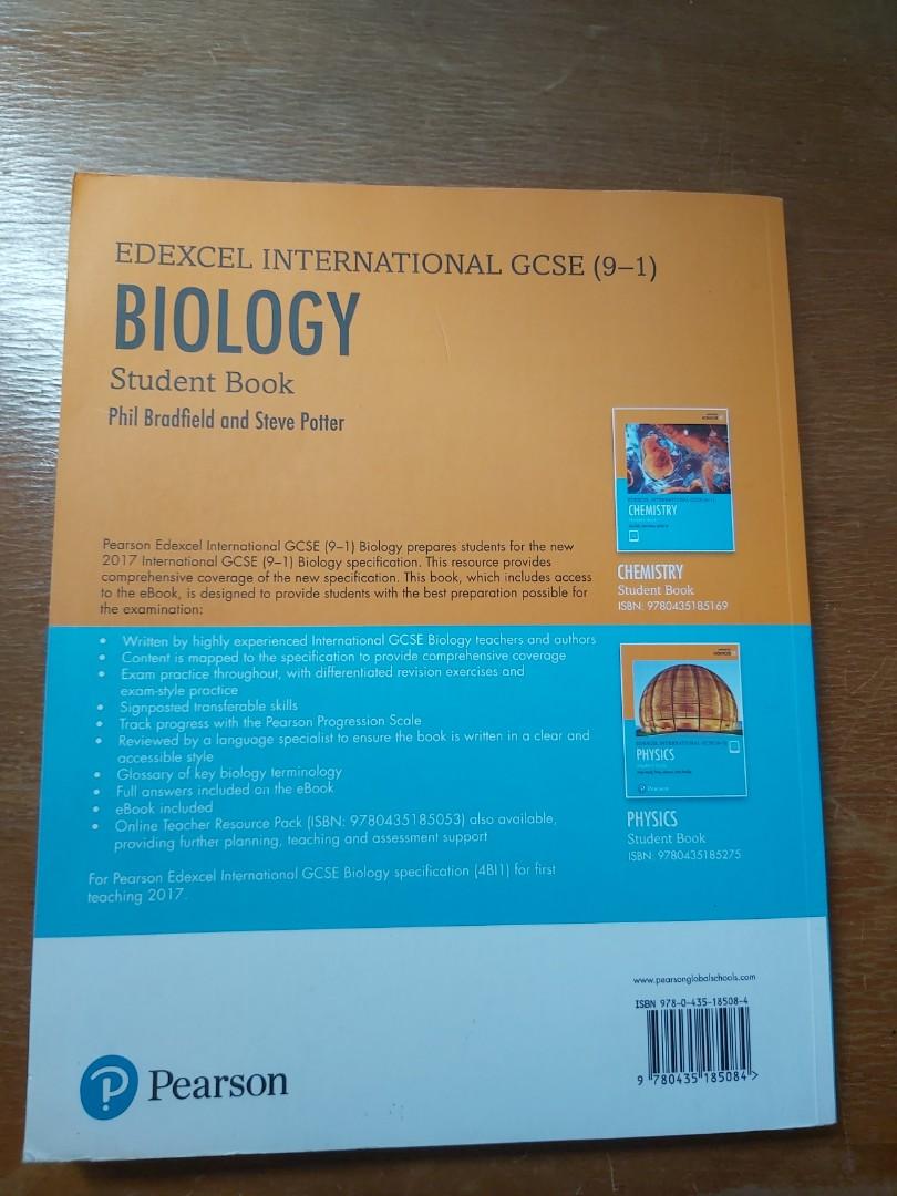 Pearson Edexcel iGCSE Biology textbook, Hobbies & Toys, Books ...