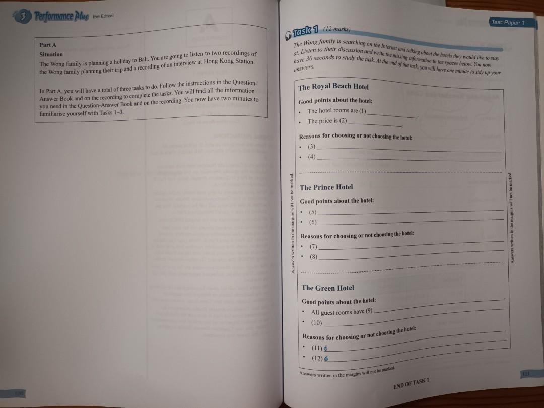 Pilots English Series Performance plus Task-based Listening 3, 興趣及遊戲 ...