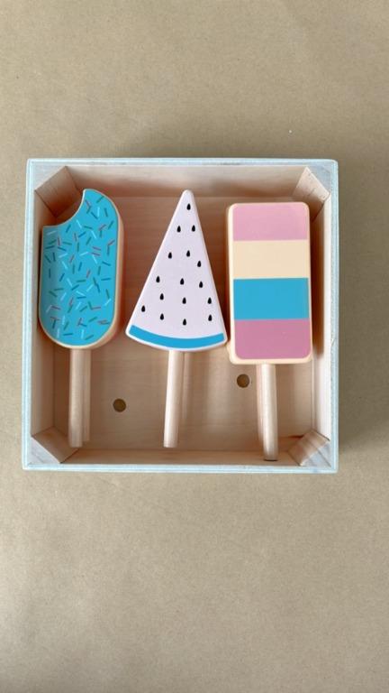 Wooden Popsicle Box Pretend Play Toy, Hobbies & Toys, Toys & Games on ...