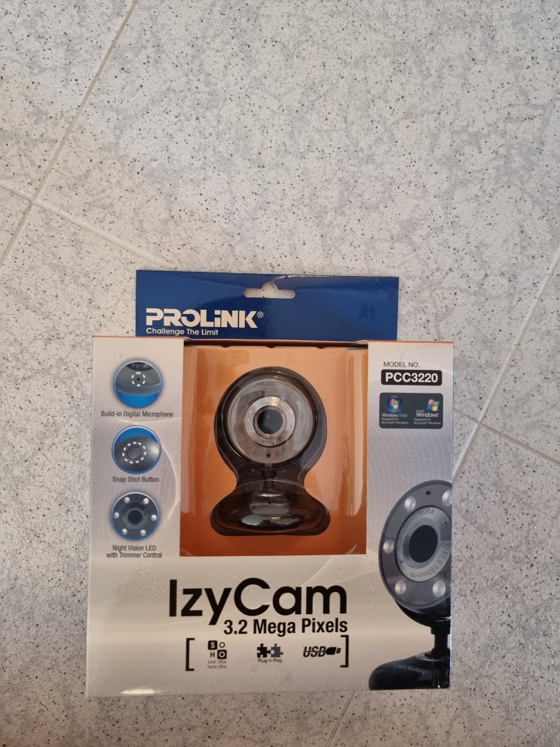 Webcam Prolink IzyCam Webcam, Computers & Tech, Parts & Accessories ...