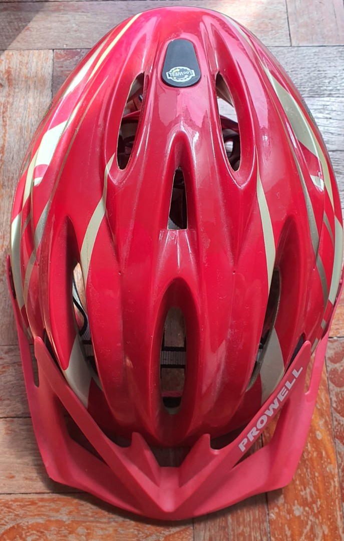 Prowell red bicycle helmet, Sports Equipment, Bicycles & Parts, Parts ...
