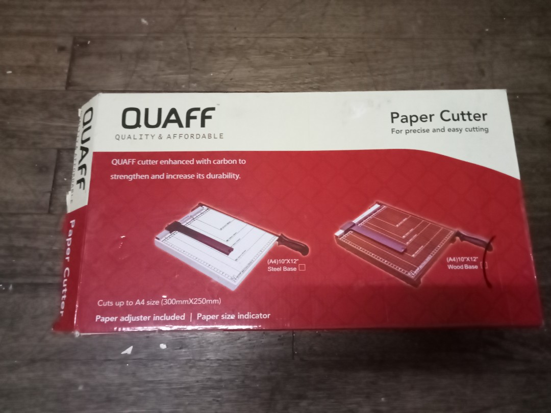 Quaff A4 Paper Cutter (Wood), Hobbies & Toys, Stationary & Craft ...
