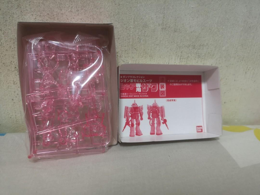 Rare Gundam Hyper Hobby Char Zaku II tiny Model kit Gunpla Clear pink ...