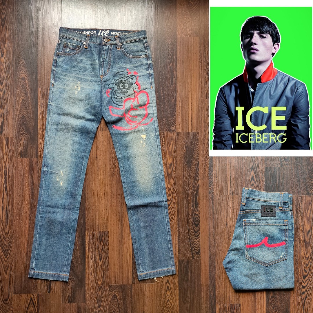 RARE! ICE ICEBERG ITALY JEANS | Cartoon Denim Collection, Women's ...