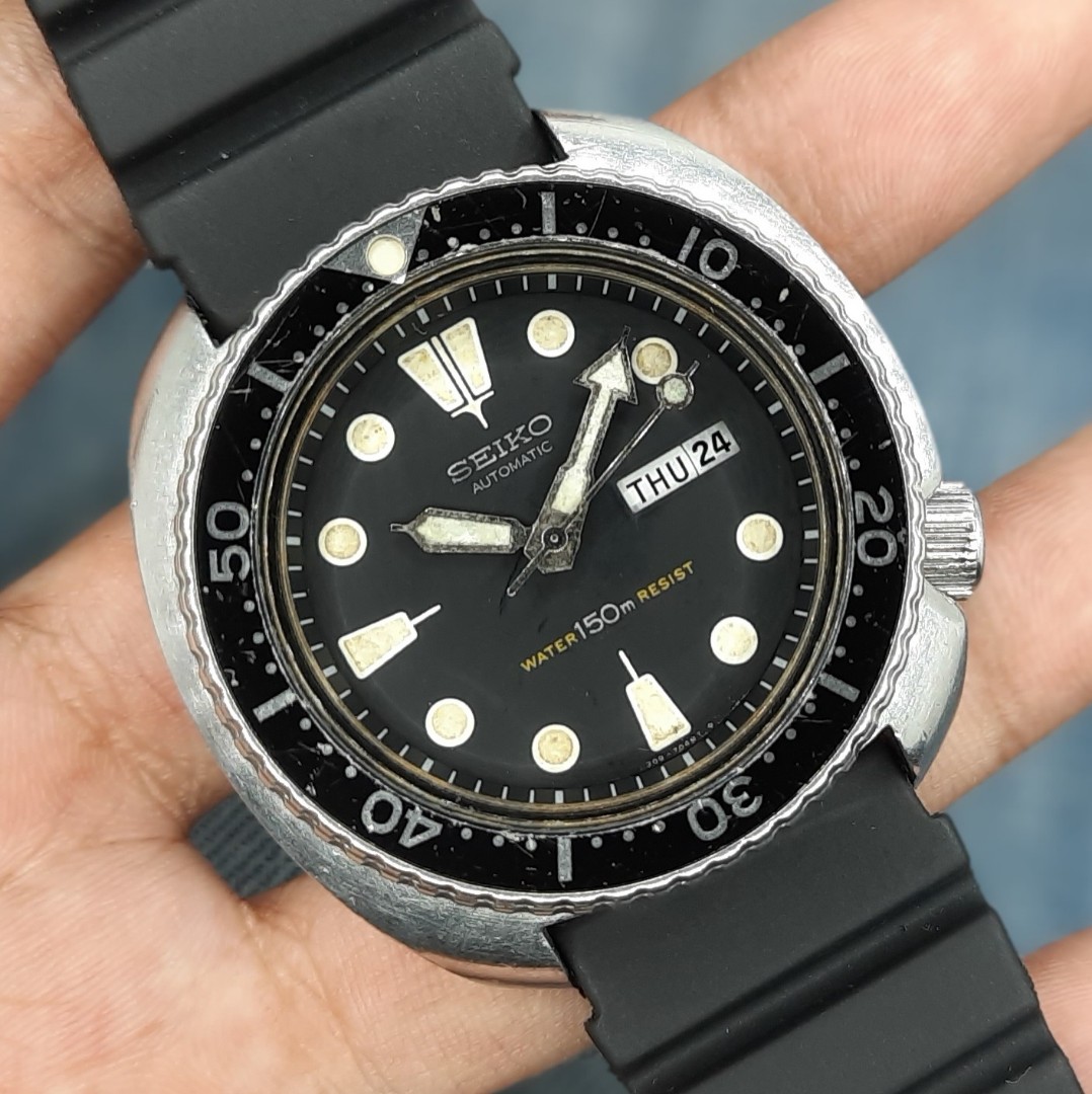 Rare Vintage Seiko 6309-7040 "Turtle Non-Suwa Model" 150 Meters (Resist) Automatic Watch, Men's ...