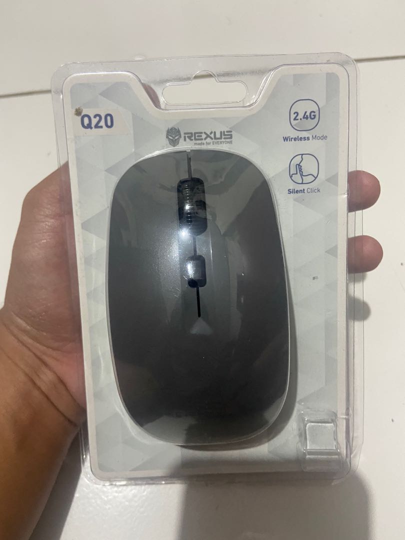 Rexus Q20 Mouse Wireless Silent Click, Elektronik, Bagian Komputer ...