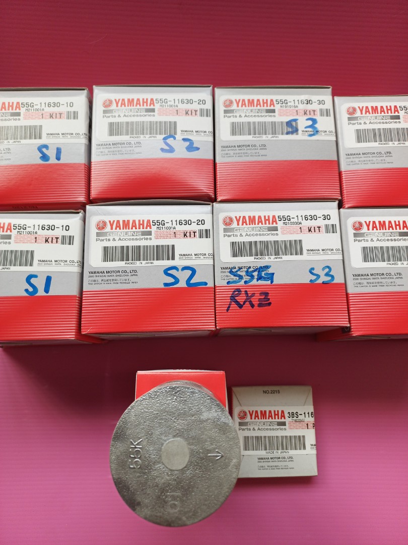 Rxz 55g piston set, Motorcycles, Motorcycle Accessories on Carousell