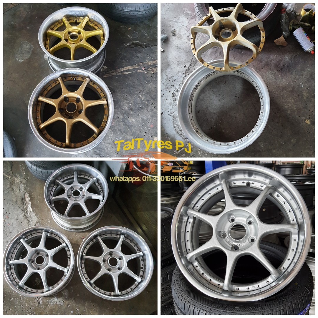 Sport Rim Repair & Refurbish & Repaint‼️Rim Bengkok, Recon Cat, Spray ...