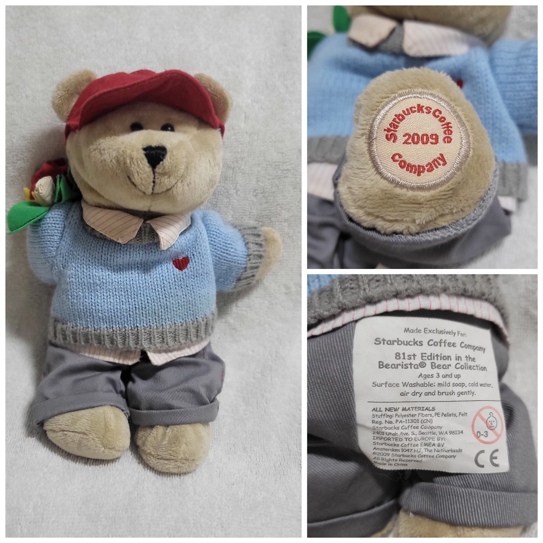 Starbucks 2009 Bearista Bear Collection - 81st Edition Valentine Boy ...