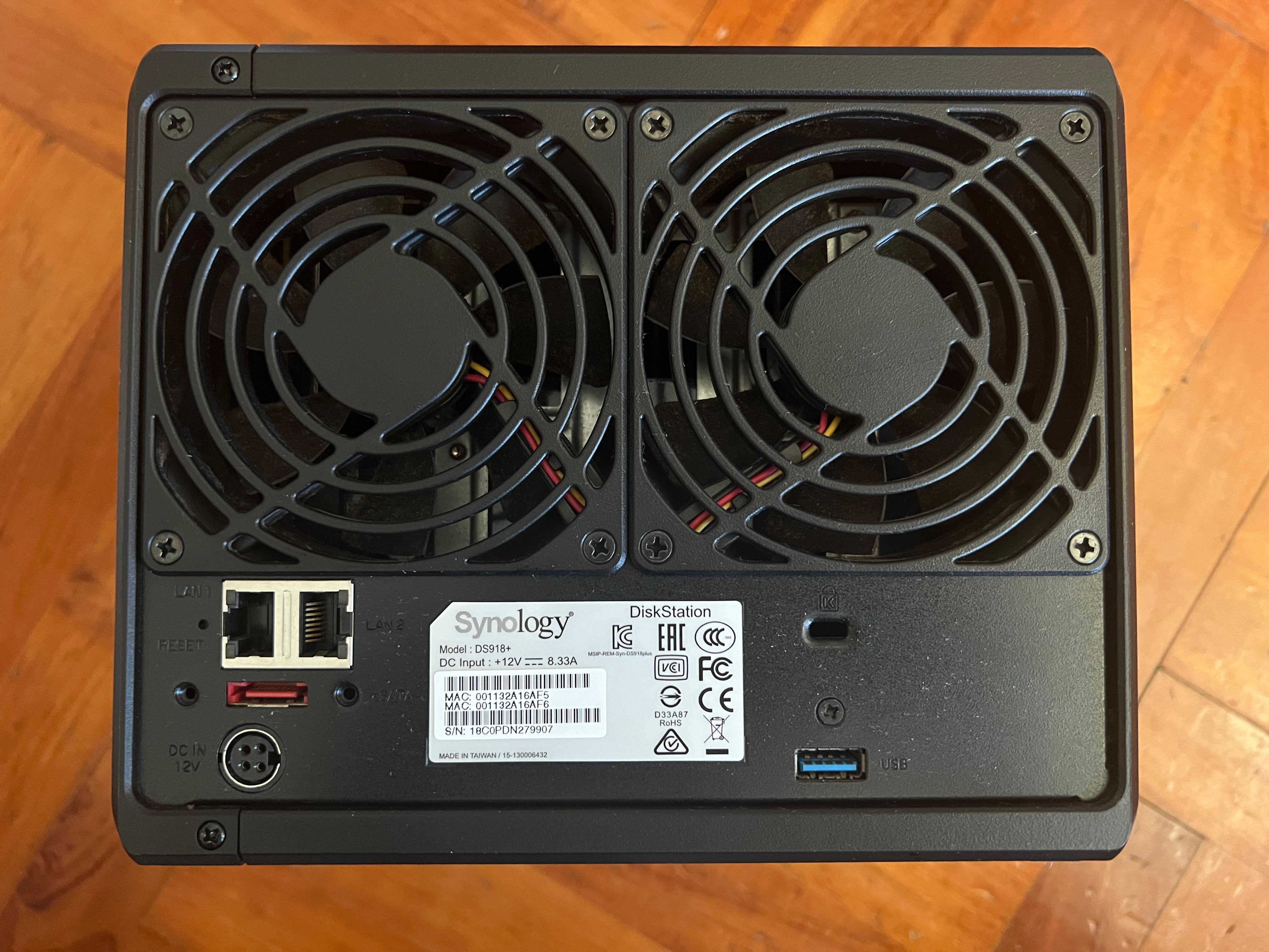Synology DS918+, 電腦＆科技, 電腦周邊及配件, Wifi及上網相關產品 - Carousell