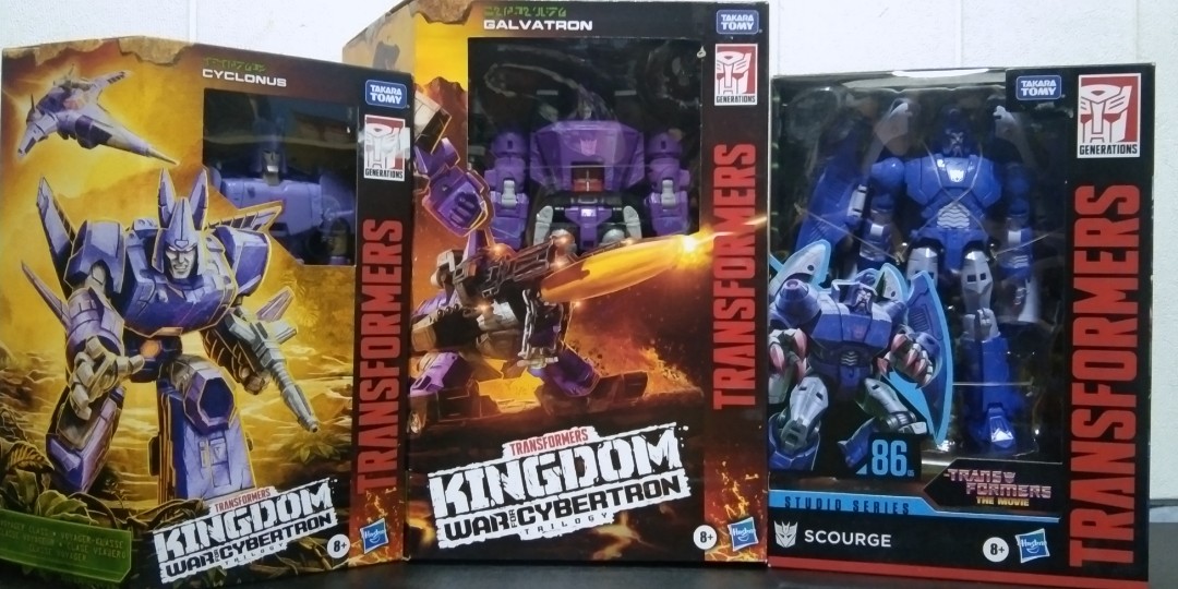 Transformers Galvatron, Cyclonus, Scourge Set Authentic Hasbro MISB ...