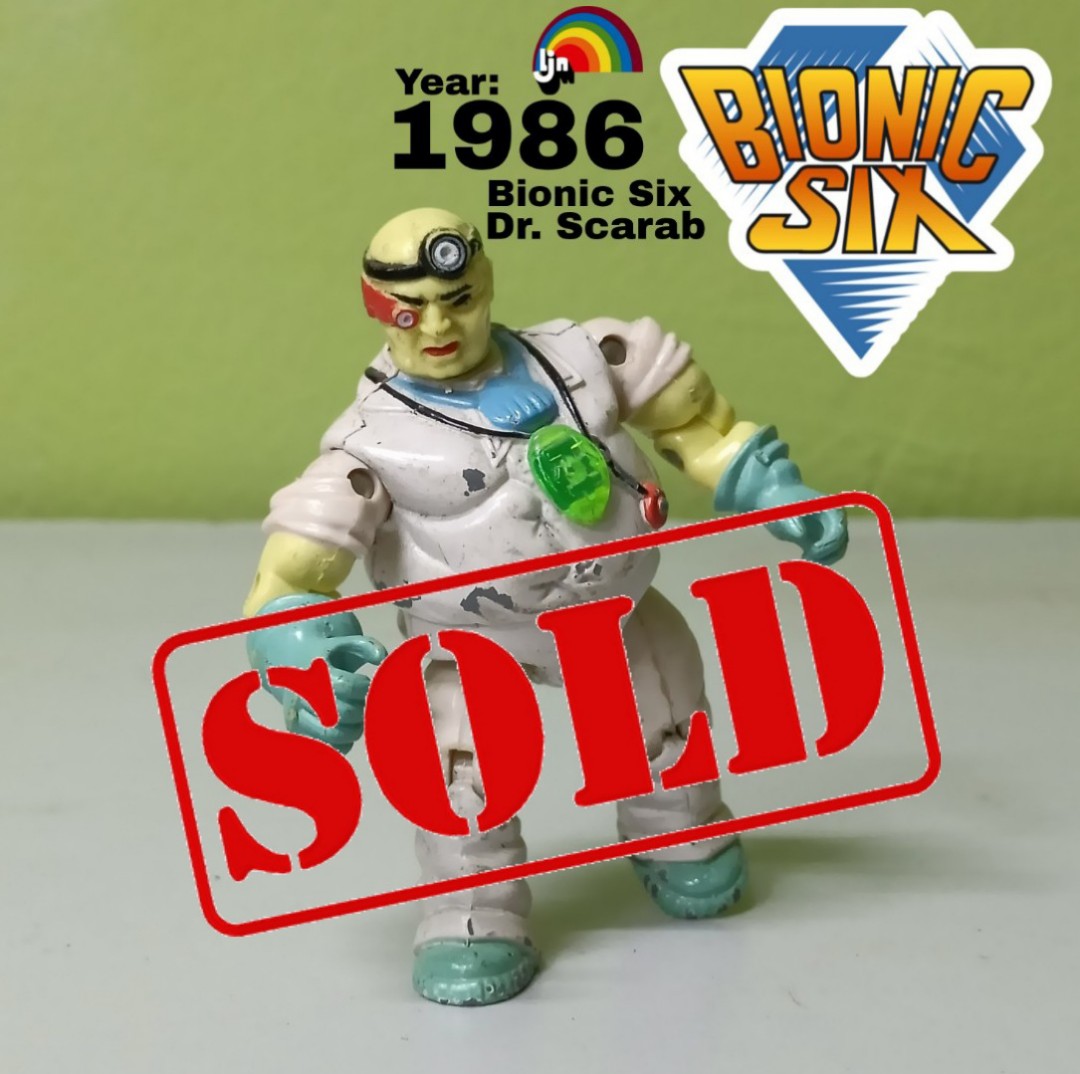 Vintage 1980s Bionic Six Dr. Scarab figure, Hobbies & Toys, Toys ...