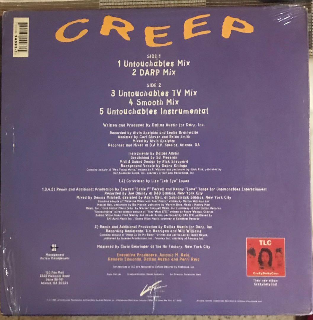 Vinyl Record -12” Single- TLC - Creep, Hobbies & Toys, Music & Media ...