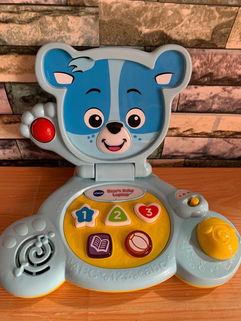 Vtech Bear's Baby Laptop Prelove, Babies & Kids, Infant Playtime on ...