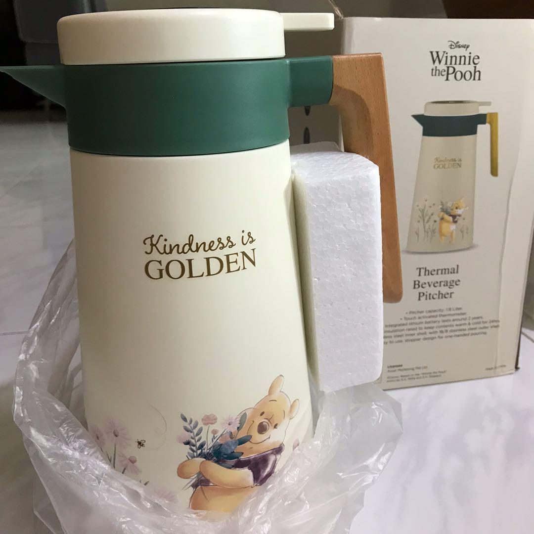 Winnie the Pooh Beverage Pitcher (NTUC) BRAND NEW, Furniture & Home ...