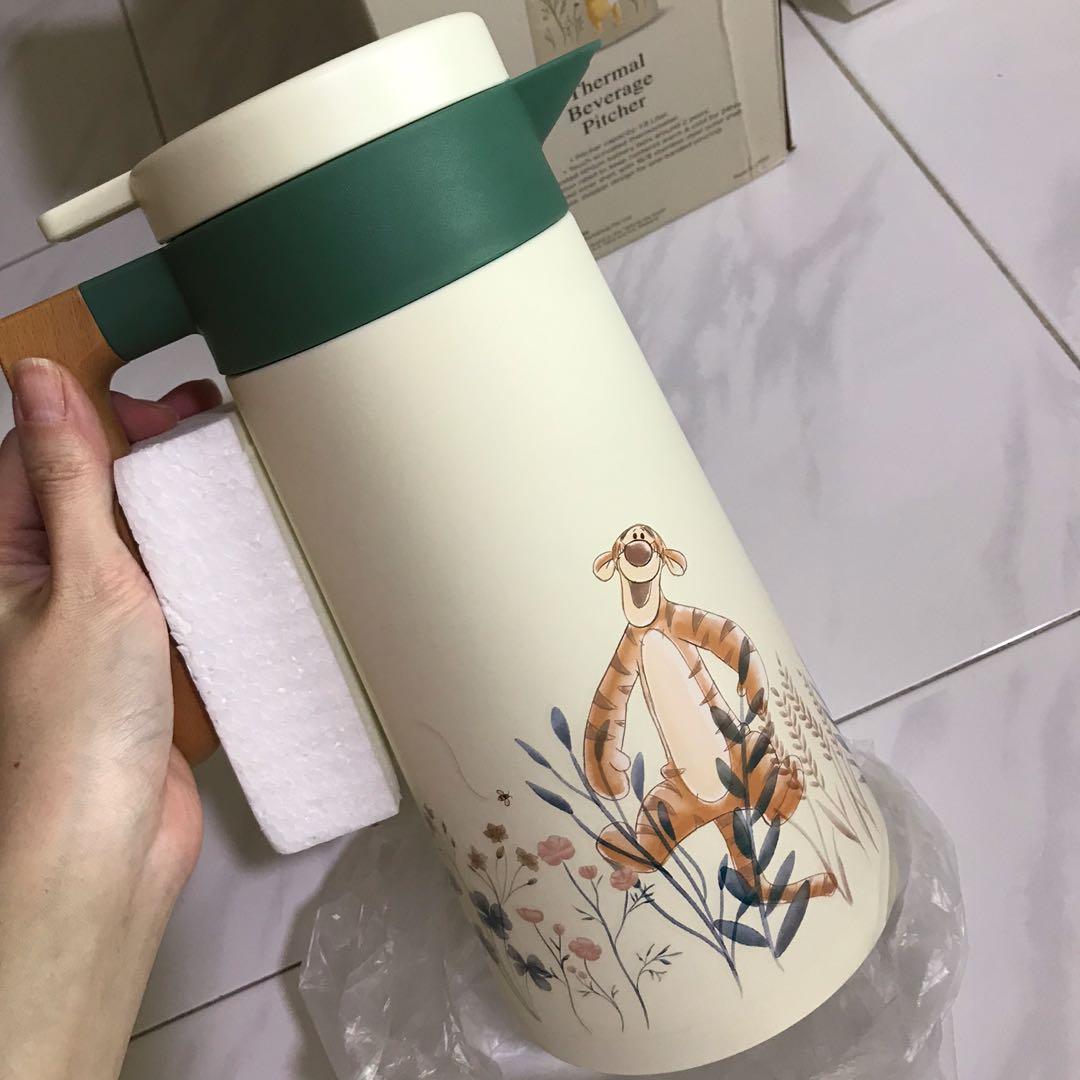 Winnie the Pooh Beverage Pitcher (NTUC) BRAND NEW, Furniture & Home ...