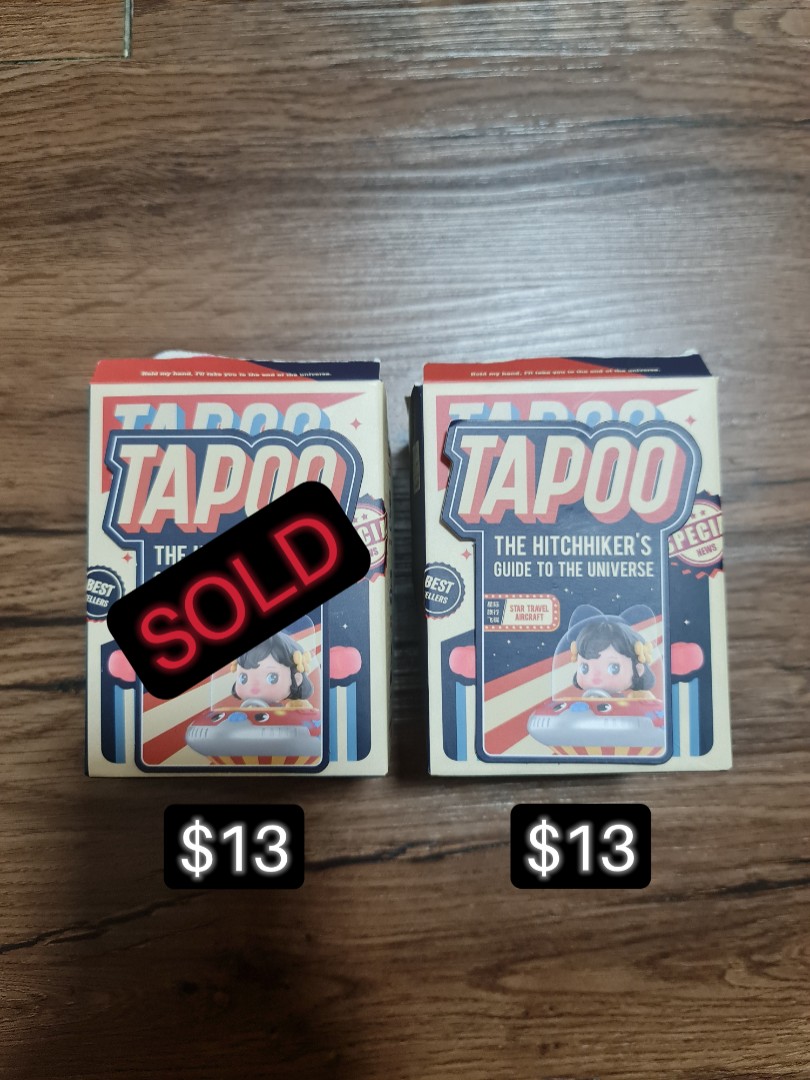 WTS POPMART Tapoo The Hitchhiker's Guide To The Universe, Hobbies ...