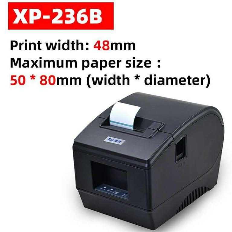Xprinter XP-236B 2 in 1 Multifunction Label + Receipt Bluetooth Barcode ...
