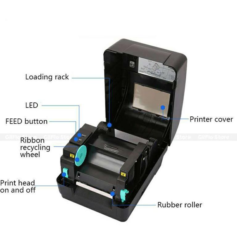 Xprinter XP-H500B XP-TT426B Direct Thermal and Thermal Transfer Printing Shipment Waybill ...