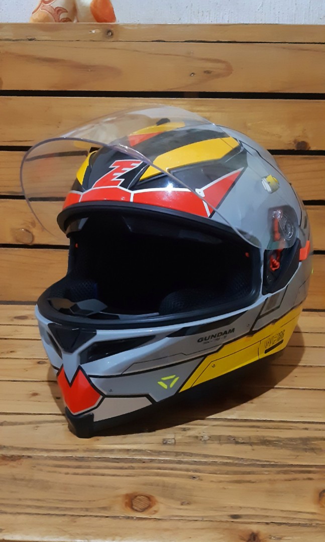 Zebra x Gundam Helmet, Motorbikes, Motorbike Parts & Accessories ...