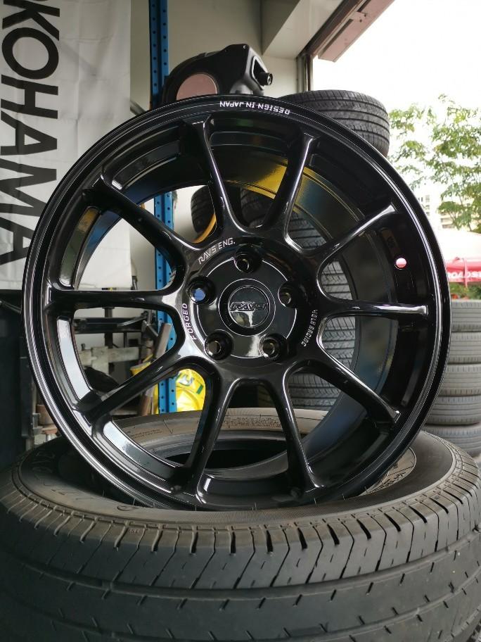 17" Rays ze40 (REP) Gloss Black Thai version 17x8 et37 5x112 and 5x114 ...