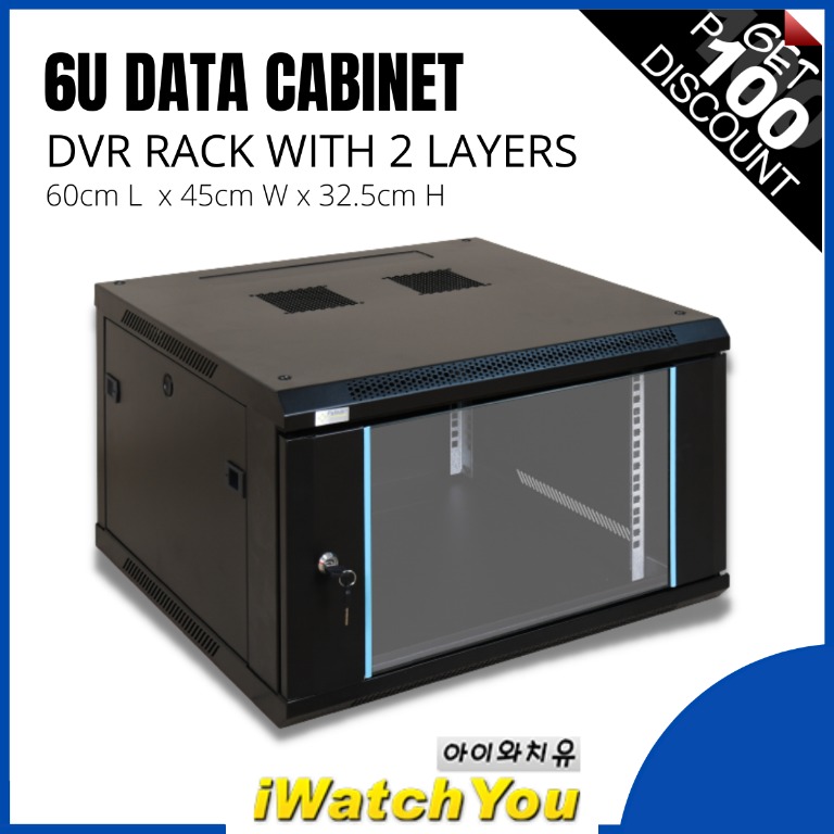 6U DVR RACK with 2 Layers, Furniture & Home Living, Security & Locks ...