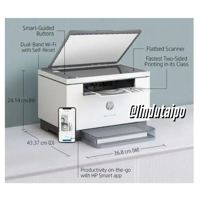【請查詢存貨】全新行貨 - HP LaserJet MFP M236dw WiFi 黑白鐳射打印機 (9YF95A) , 電腦＆科技, 打印機及影印機 - Carousell