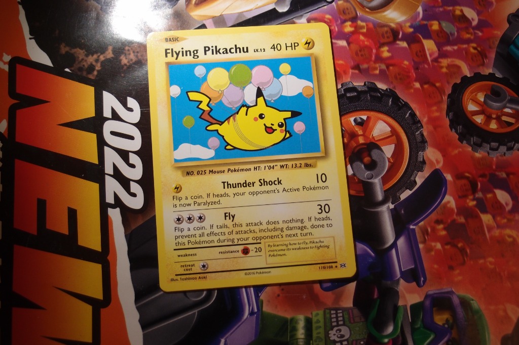 比卡超 Flying Pikachu Secret Rare ENGLISH 美版 TCG Pokemon Card 卡 咭 MINT ...