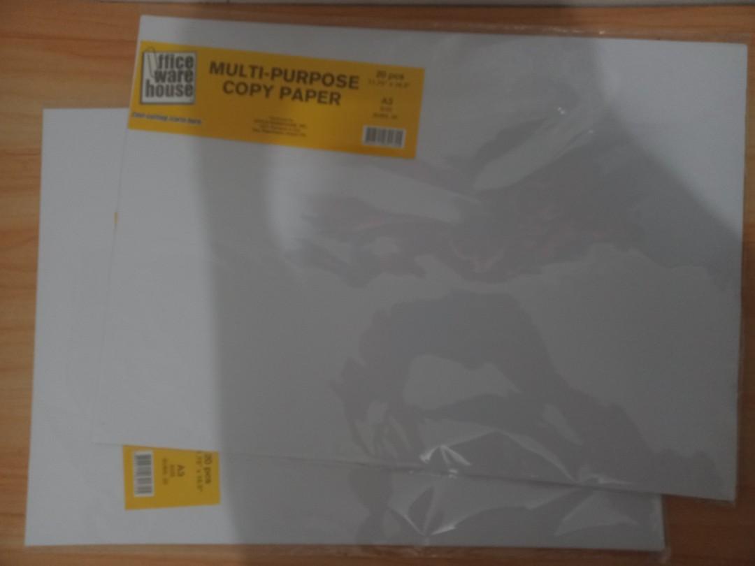 A3 bond paper set, Hobbies & Toys, Stationary & Craft, Stationery ...