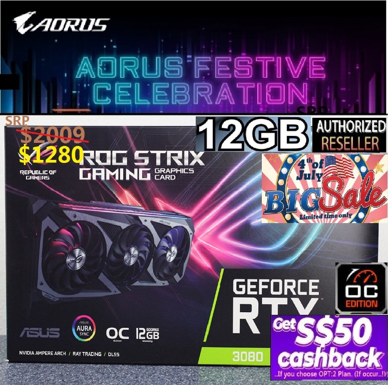 ASUS ROG STRIX RTX 3080 OC_12GB_V2_GAMING (ROG-RTX 3080-O12G-V2)(3Y ...