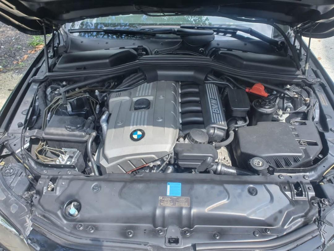 Bmw N52 B25 engine kosong 2500cc 2.5 magnesium silver top, Auto ...