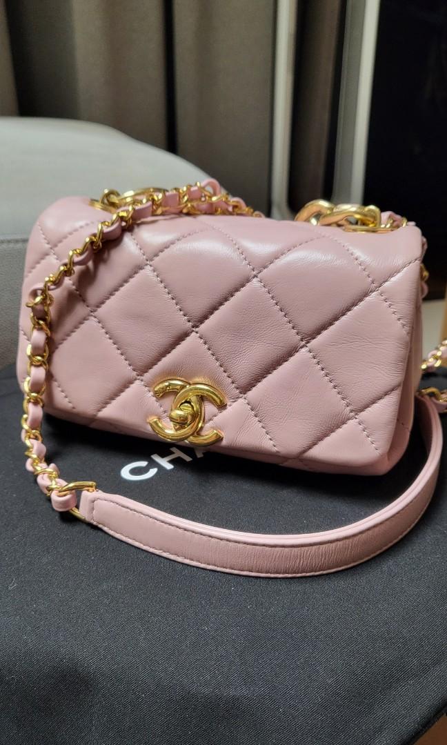 BNIB Chanel baby pink mini flap bag, Luxury, Bags & Wallets on Carousell