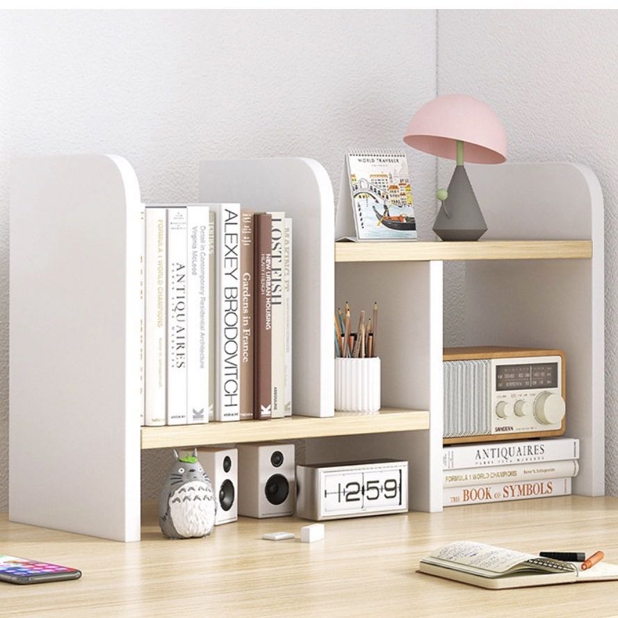 Book Shelf Desk Shelf Desktop Student Small Bookcase Storage Desk ...