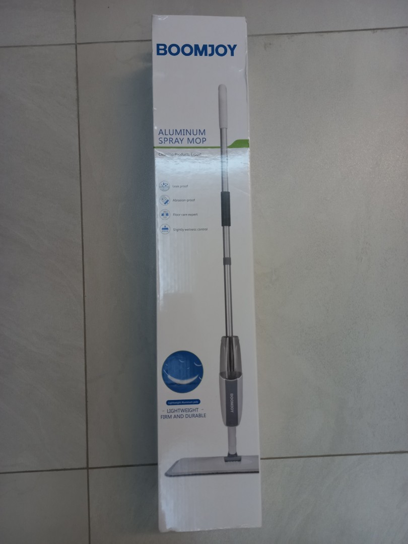 BNIB Boomjoy Aluminium Spray Mop, TV & Home Appliances, Vacuum Cleaner ...